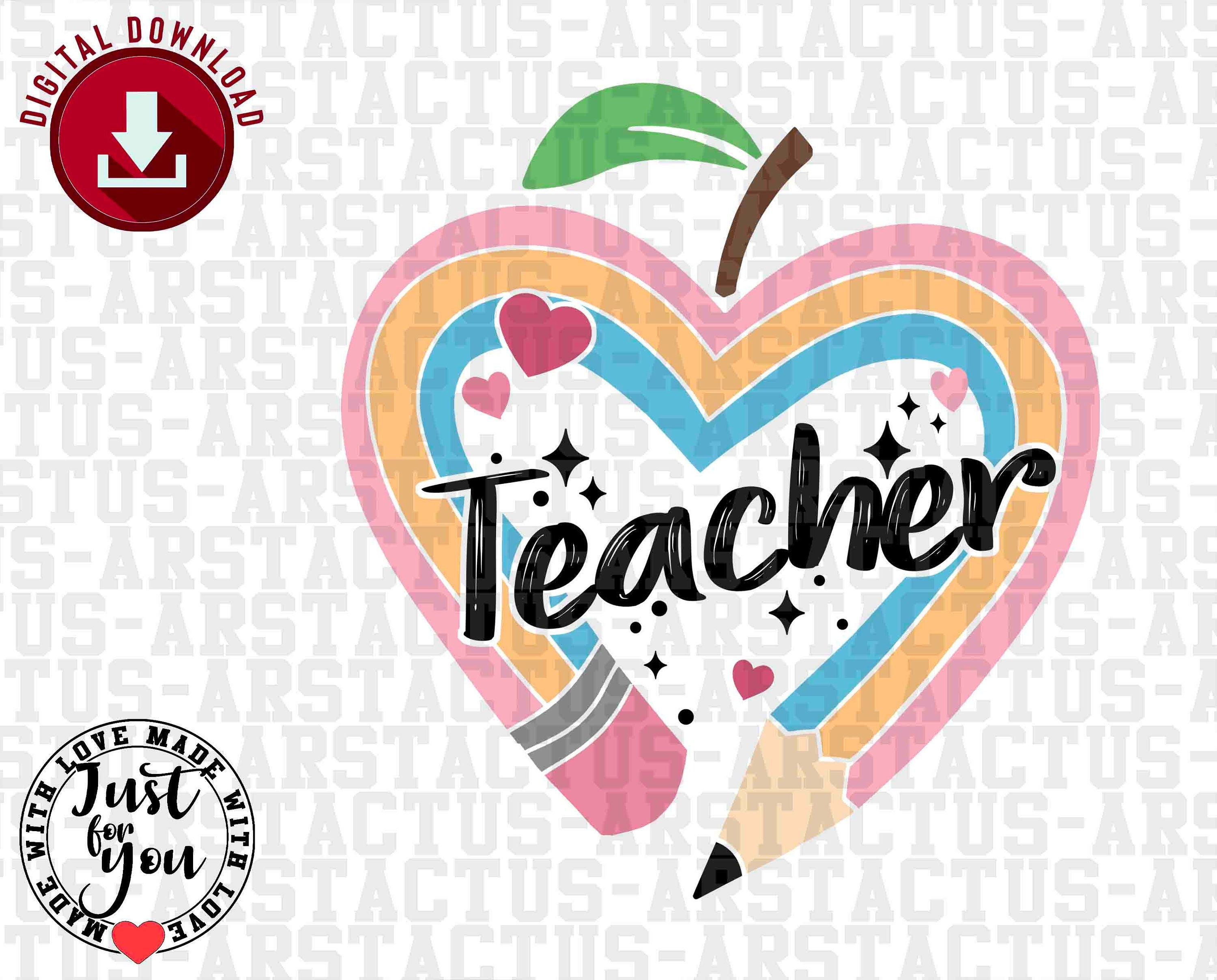 Teacher SVG, Teacher PNG, Back to School Svg, Graduation SVG, Pencil ...