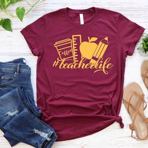 Teacher Life PNG SVG EPS First Day of School Teacher Back to School ...