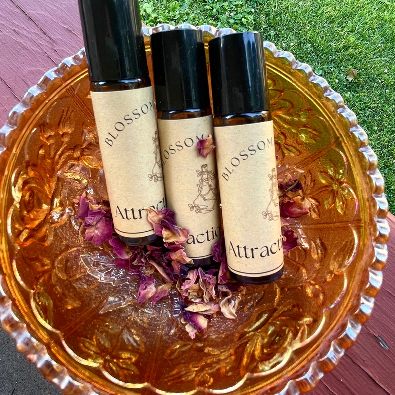 Attraction Ritual Oil Roll On, Intention Oil, Attraction & Love Spell ...