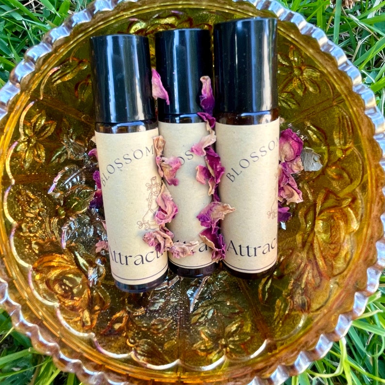 Attraction Ritual Oil Roll On, Intention Oil, Attraction & Love Spell ...