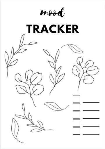 March Mood Tracker Printable Foliage / Botanical Theme - Etsy
