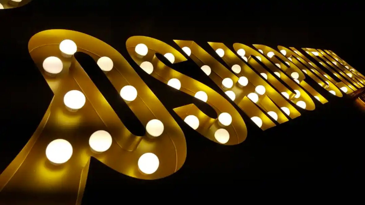 Vintage Lighted Box Letter Sign - Retro LED Marquee Signage - Etsy UK