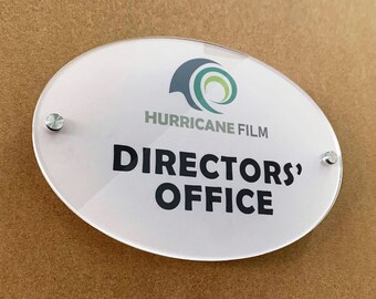 Clear Acrylic Logo Sign - Etsy