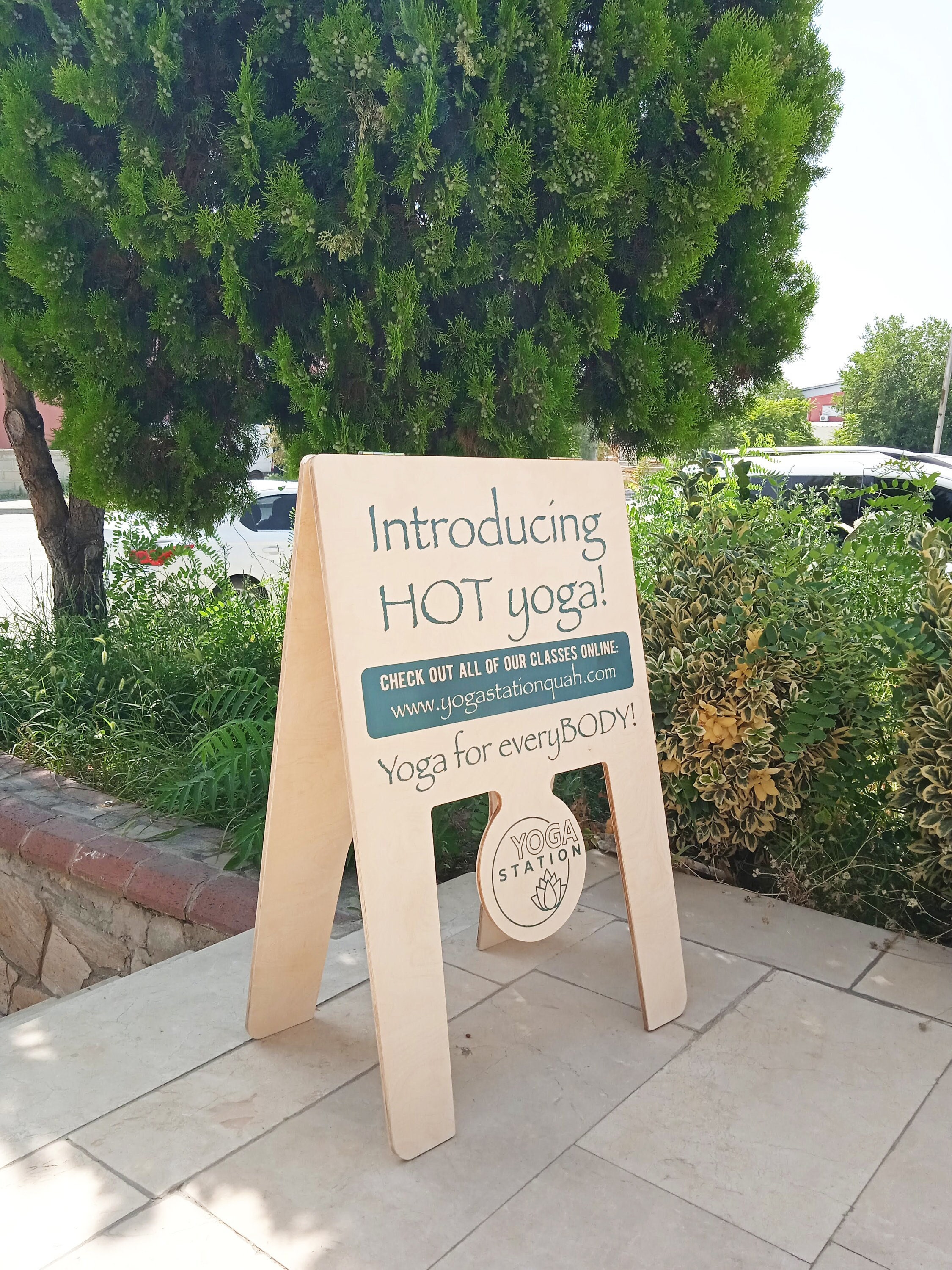 Personalized Uv-printed Sidewalk Sign for Yoga Lovers - Etsy
