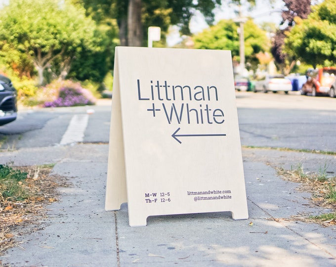 DIY A-frame Sign / Blank No Customization / Raw Wood / Business Sign ...