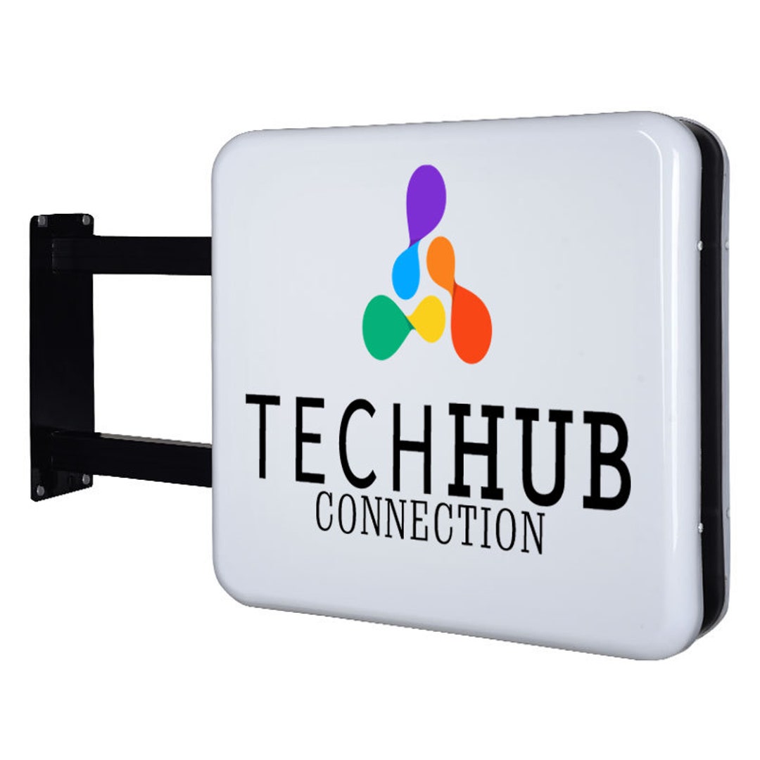 Outdoor Square Light Box Sign, Logo Box Sign, Square Light Box Sign ...