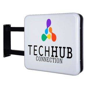 Outdoor Square Light Box Sign, Logo Box Sign, Square Light Box Sign ...