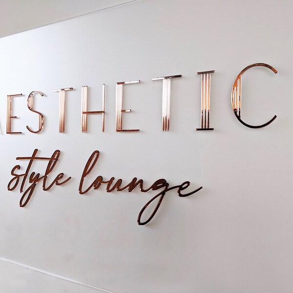 Rose Gold Sign - Etsy