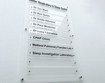 Acrylic Directory Sign - Etsy