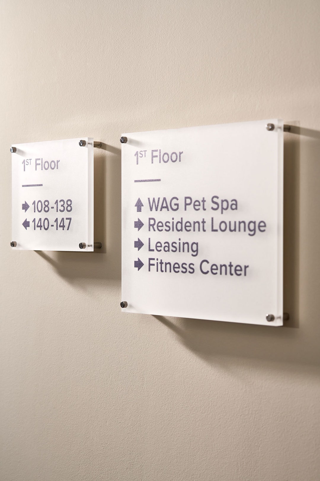 Apartment Sign Set, Suite Number Sign, Acrylic Resident Sign, Wall ...