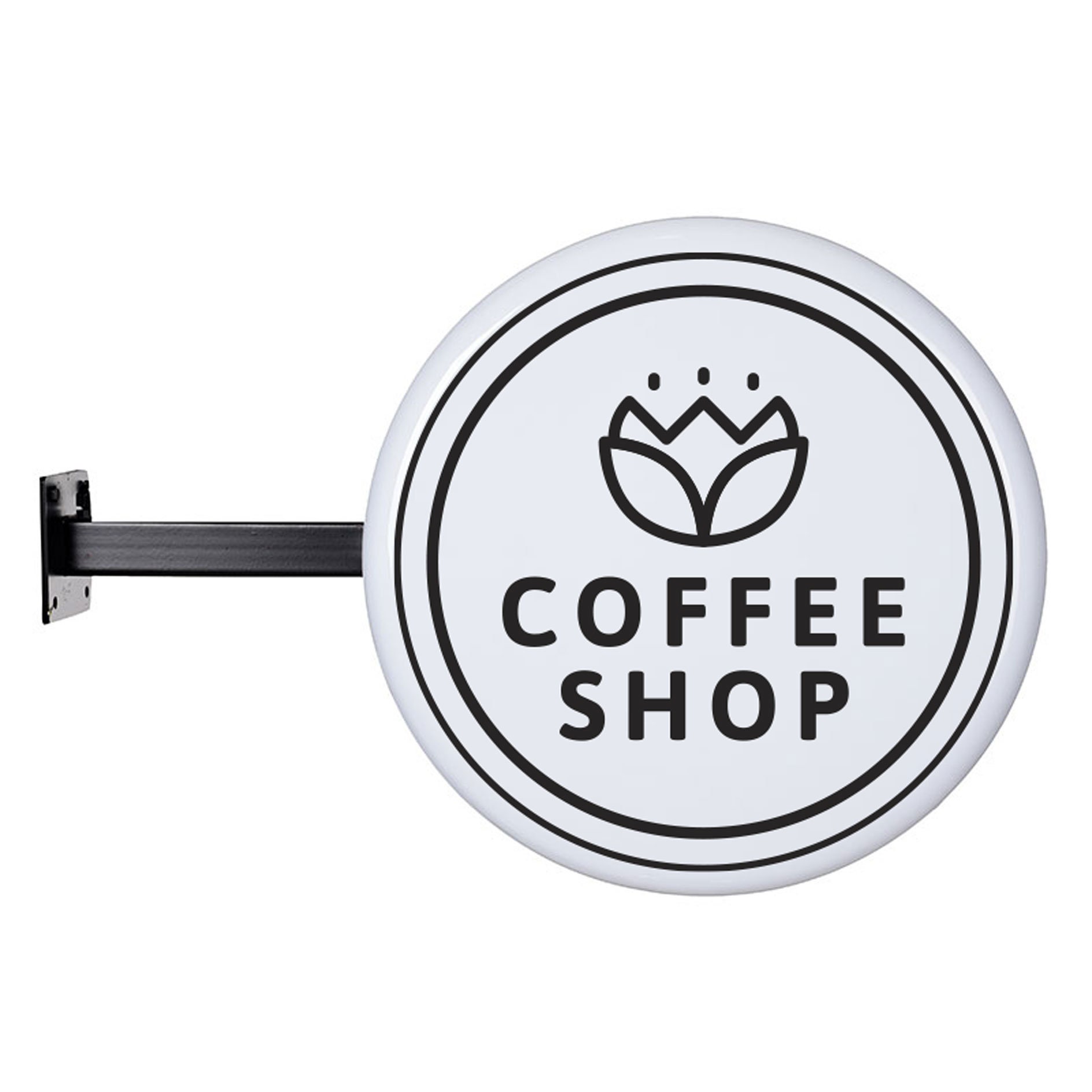 Circle Light Box Outdoor Sign, Round Custom Sign, Outdoor Sign, Light ...