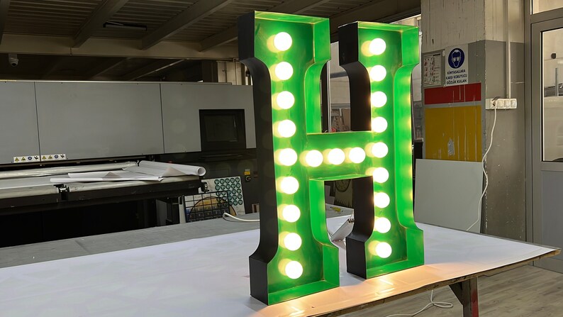 Vintage Lighted Box Letter Sign - Retro LED Marquee Signage - Etsy