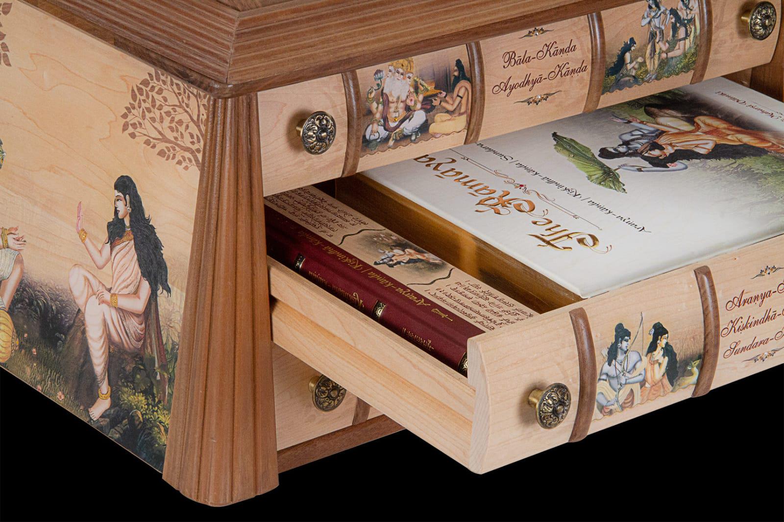 The Ramayana Book Signature Edition handcrafted Wooden Hut-styled Box ...