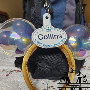 Mouse Ear Strap | Personalized Ear Saver | Ear Fob | Cast Member Badge ...