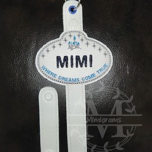 Mouse Ear Strap | Personalized Ear Saver | Ear Fob | Cast Member Badge ...