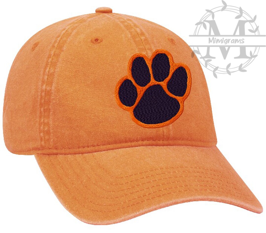 Orange & Purple Tigers Hat | Tiger Paw Hat | College Football| High ...