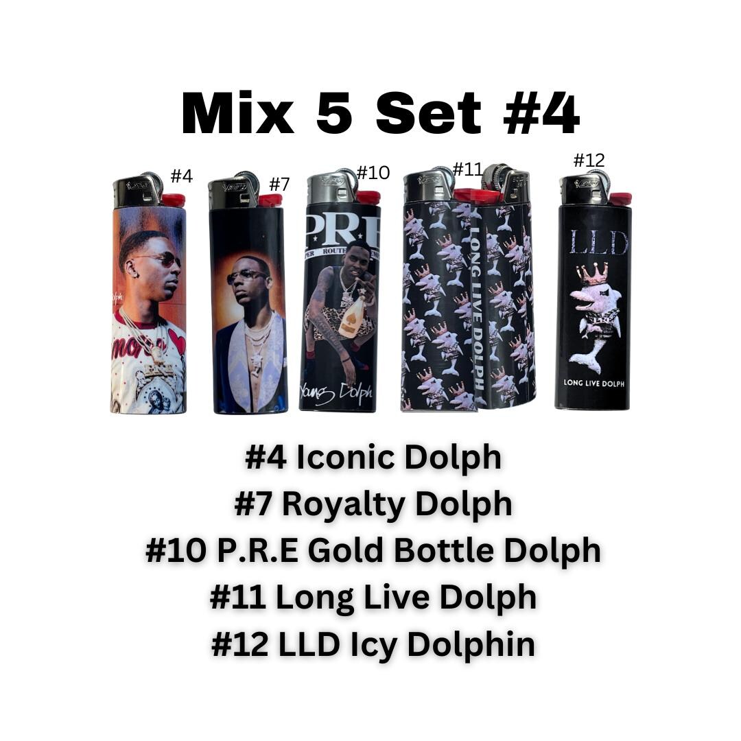 Iconic Elevation 5-pack – Young Dolph BIC Lighter Set, PRE Tribute, Hip ...