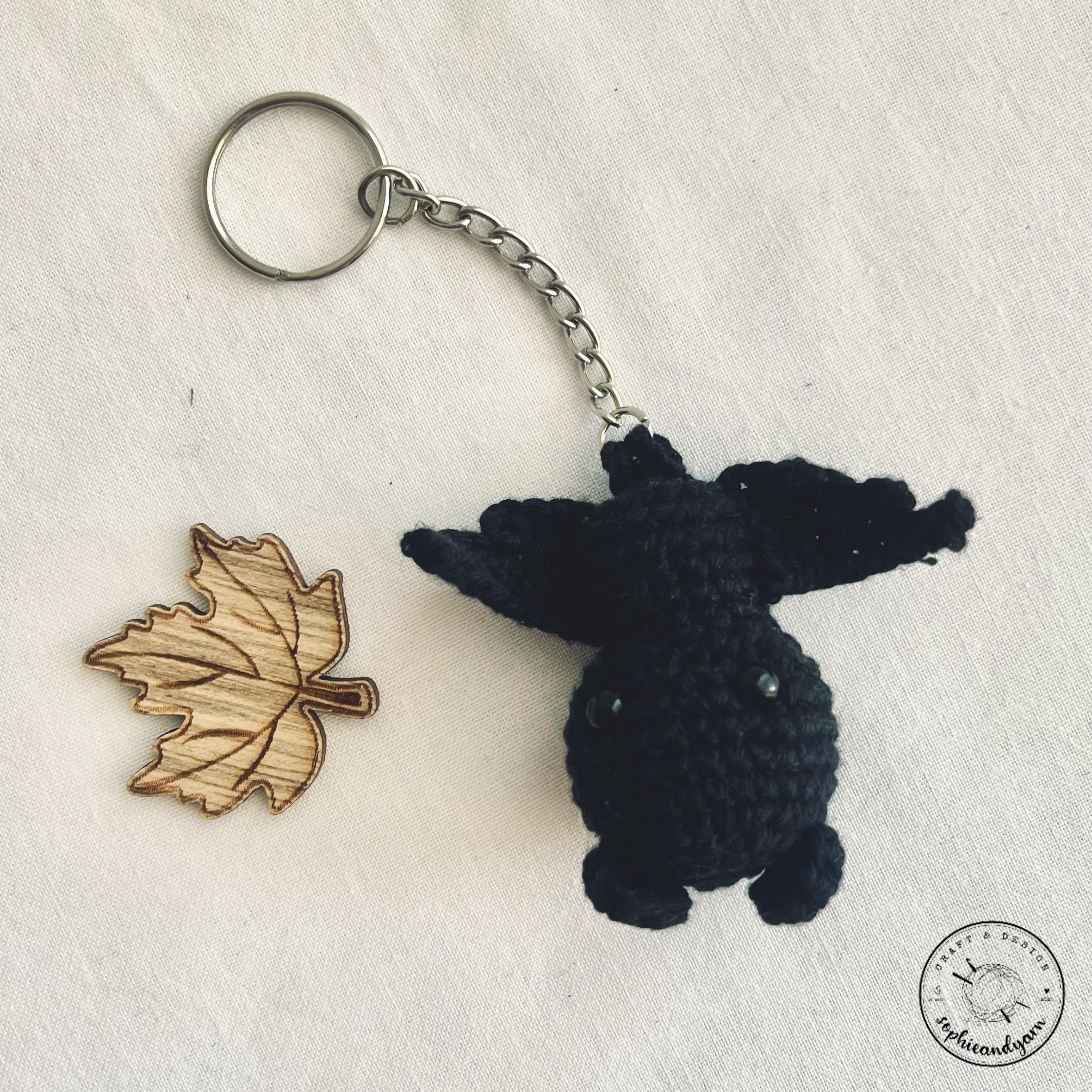 Cute Bat Keychain Handmade Crochet Amigurumi Keychain - Etsy