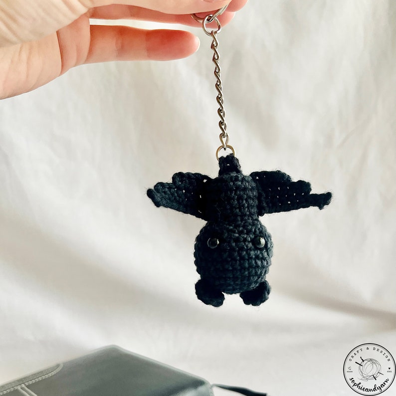 Cute Bat Keychain Handmade Crochet Amigurumi Keychain - Etsy