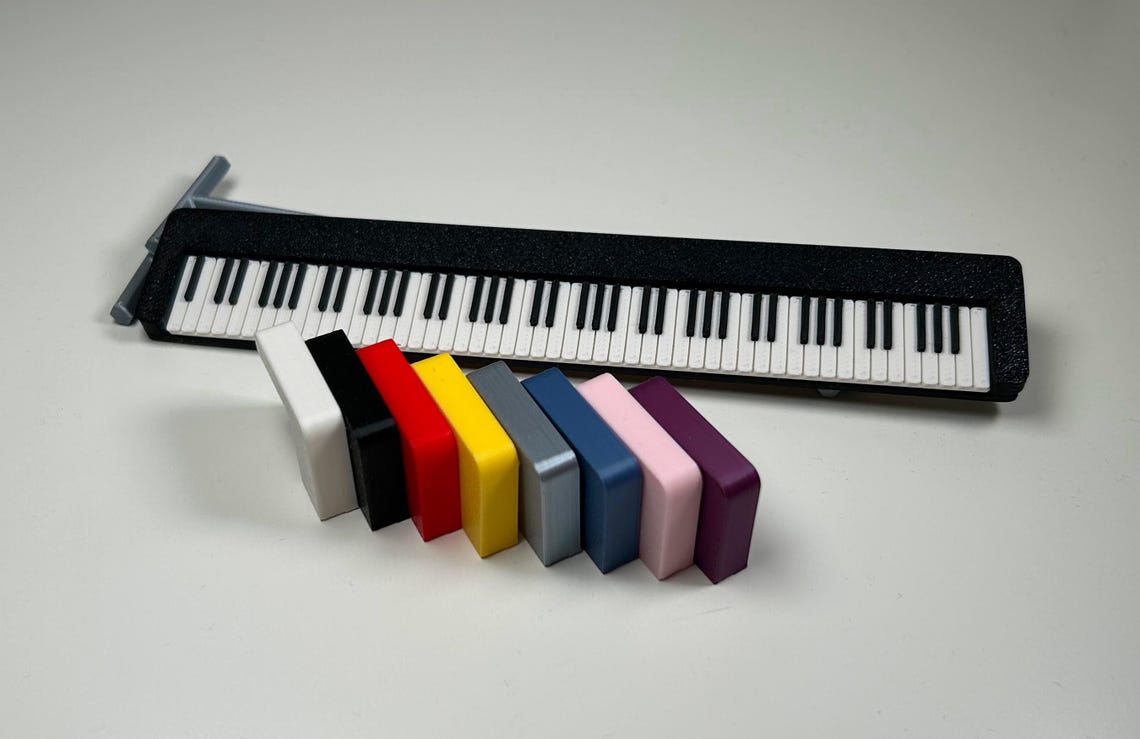 1/6 Decorative Piano, Electronic Keyboard for Displays of Fashion Dolls ...