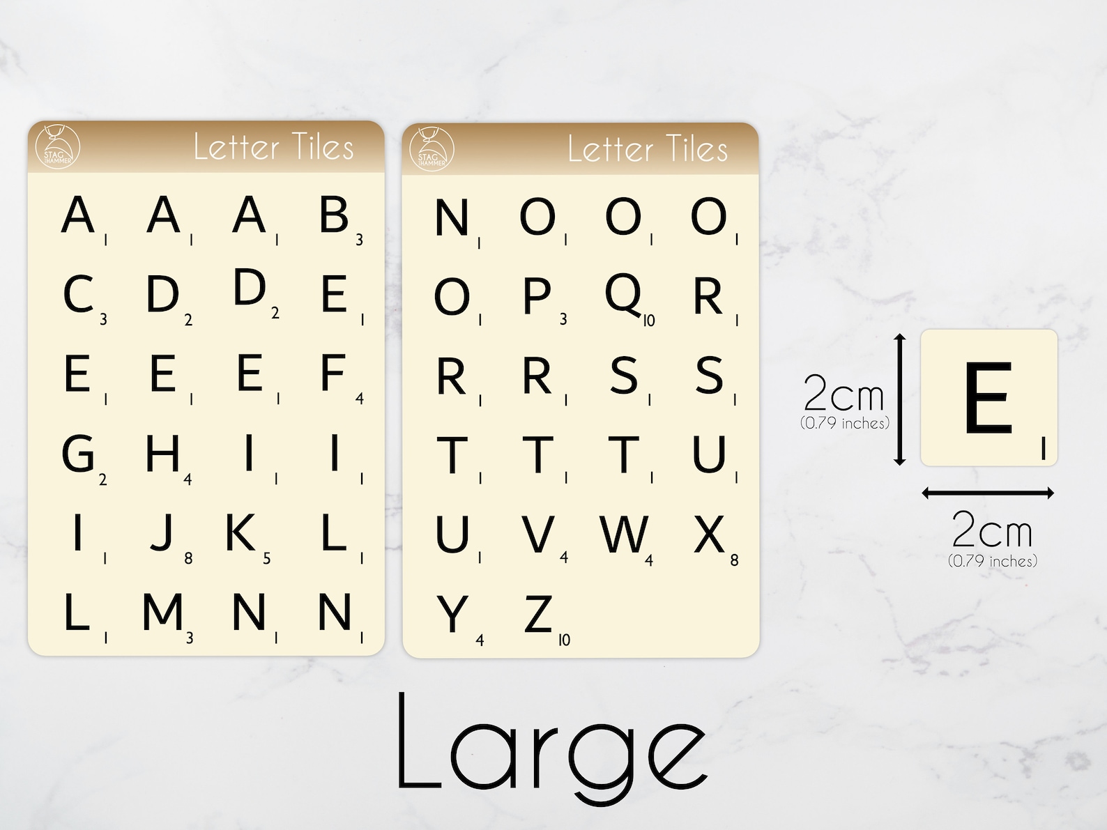 Letter Tile Stickers | Alphabet Tiles | Scrabble Style Letter Stickers ...