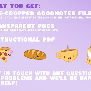 Cute Everyday Digital Sticker Pack | Pre-cropped Goodnotes Stickers ...