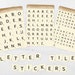 Letter Tile Stickers | Alphabet Tiles | Scrabble Style Letter Stickers ...