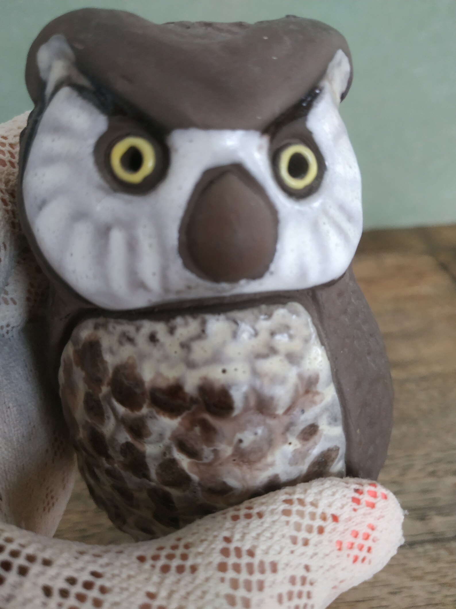 Vintage Karl Thore Borg Owl Figurine – Swedish Ceramic Owl – Mid ...