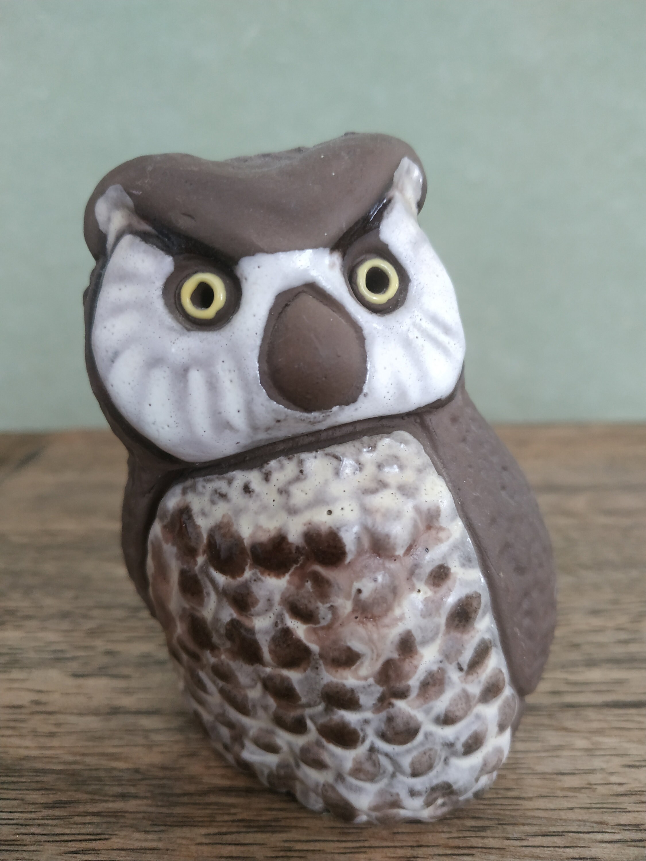 Vintage Karl Thore Borg Owl Figurine – Swedish Ceramic Owl – Mid ...