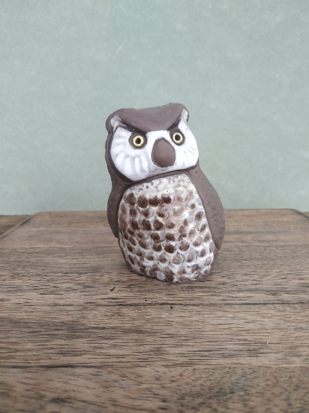 Vintage Karl Thore Borg Owl Figurine – Swedish Ceramic Owl – Mid ...