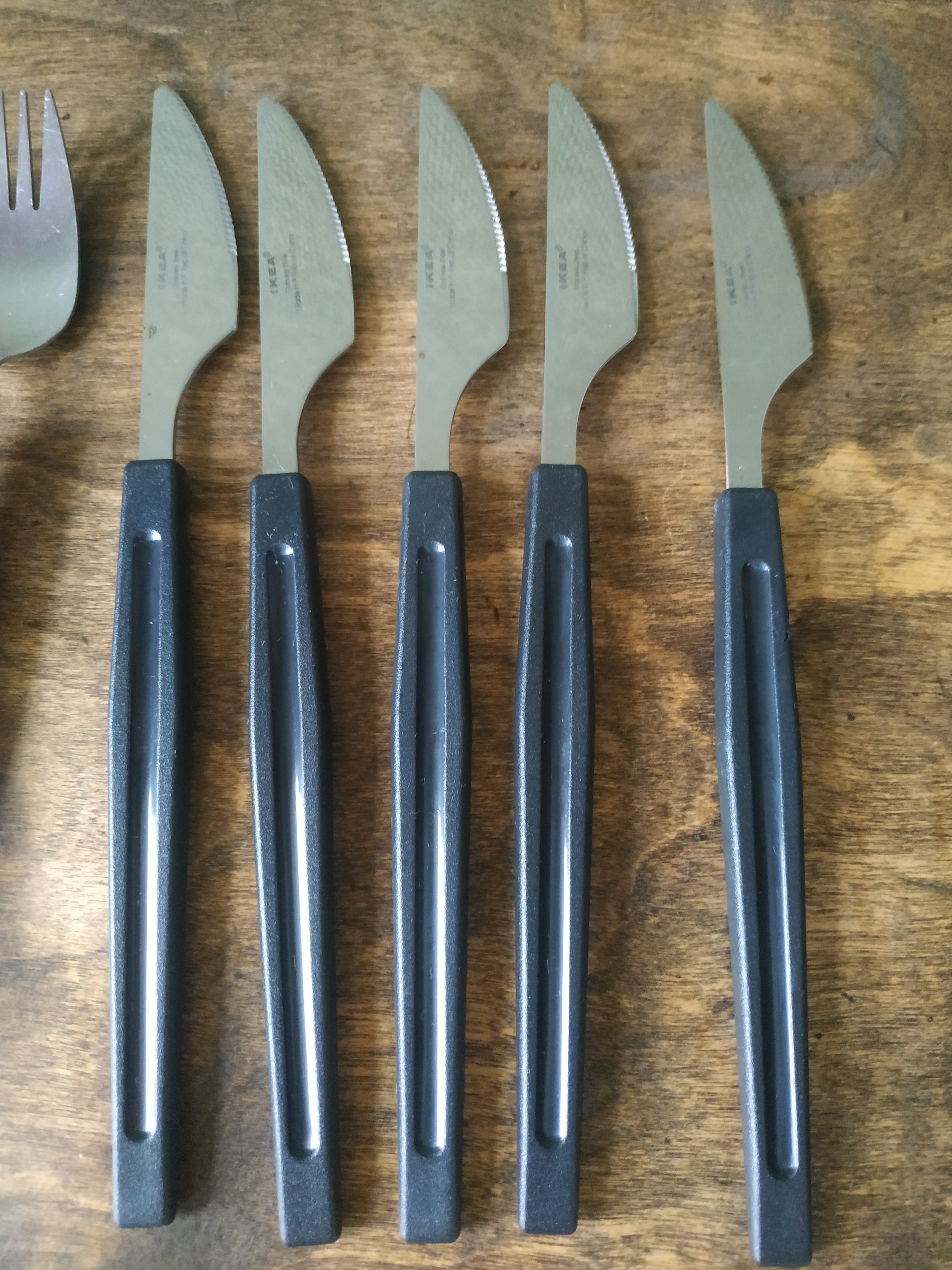IKEA Alert Cutlery Set, 5 Knives and 6 Forks, Vintage Design by Franz ...