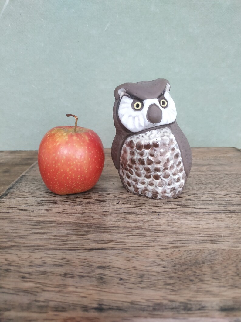 Vintage Karl Thore Borg Owl Figurine – Swedish Ceramic Owl – Mid ...
