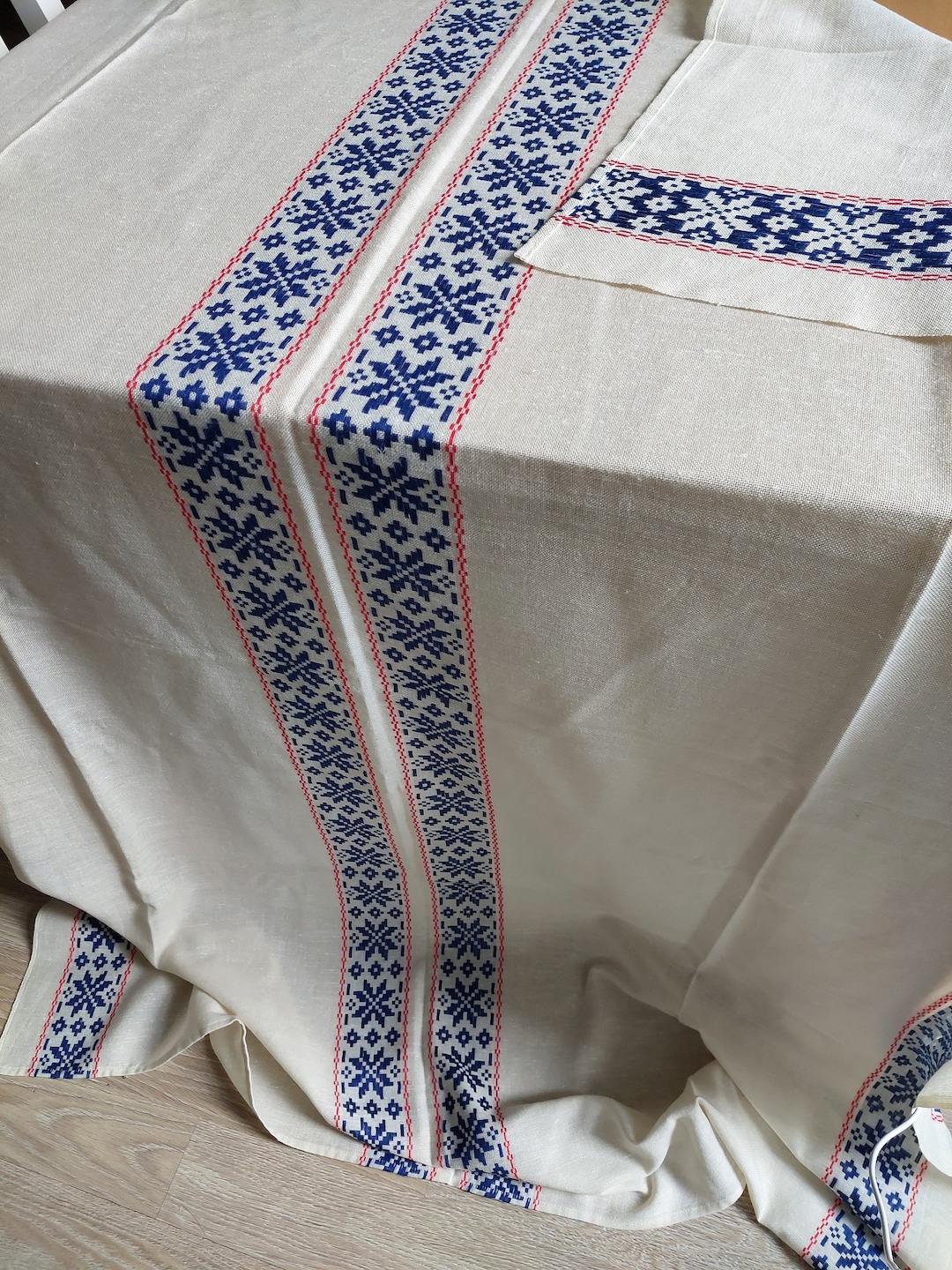 Swedish Tablecloth With Traditional Pattern,large Rectangular,vintage ...
