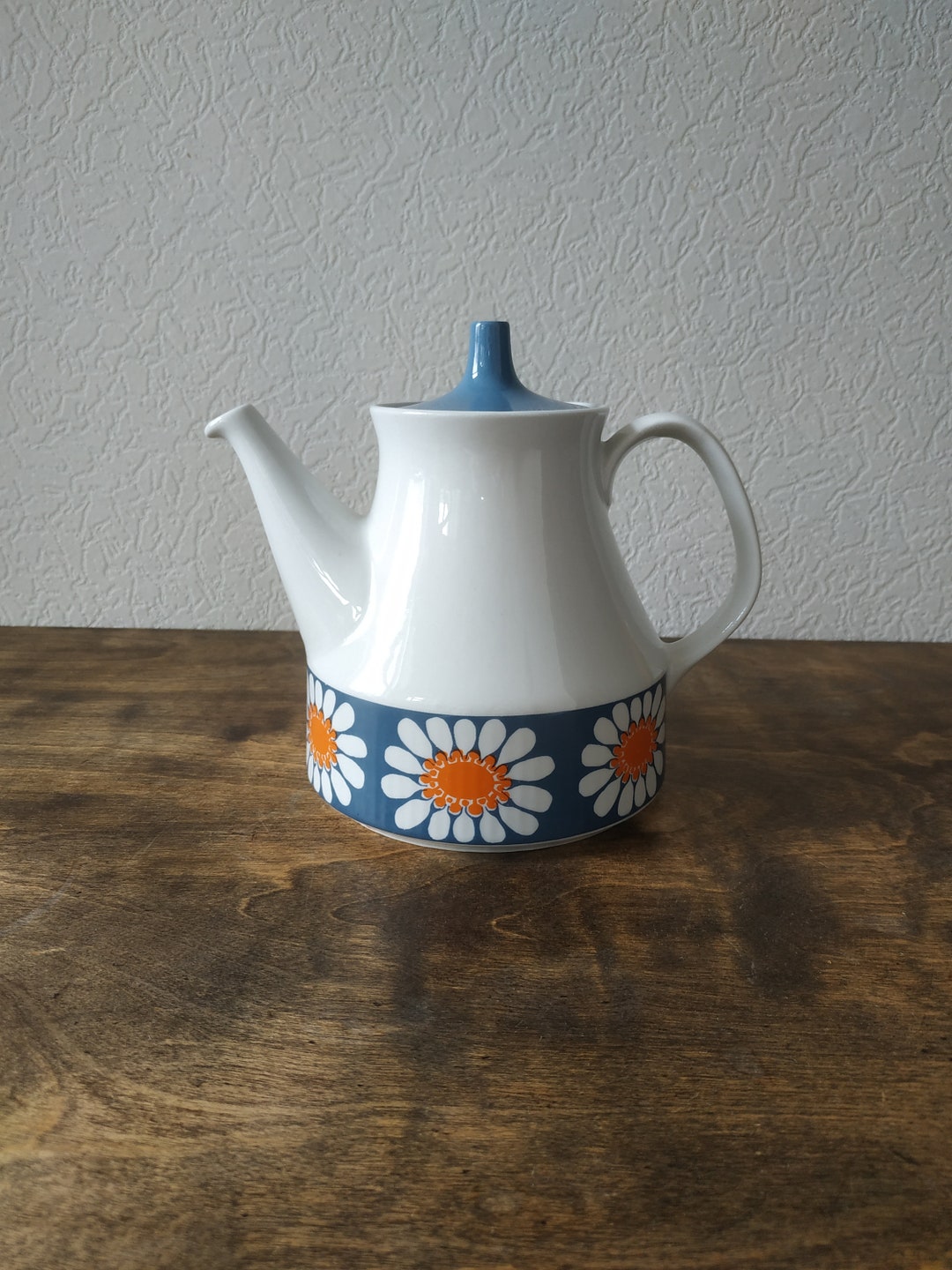Figgjo Flint Turi-design Daisy Teapot, Made in Norway, Design by Turi ...