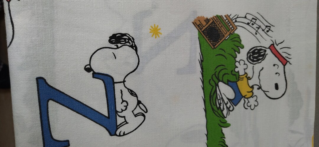 PEANUTS Characters Fabric Vintage Canvas Children's - Etsy