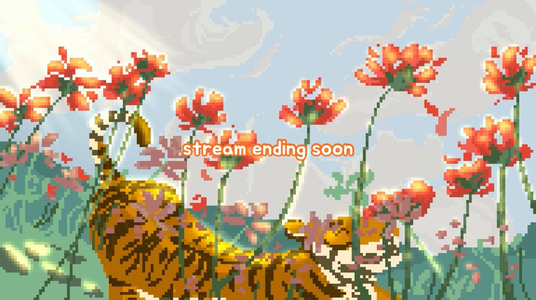 Chinese New Year Tiger Pixel Art Streaming Screens : Twitch, Trovo ...