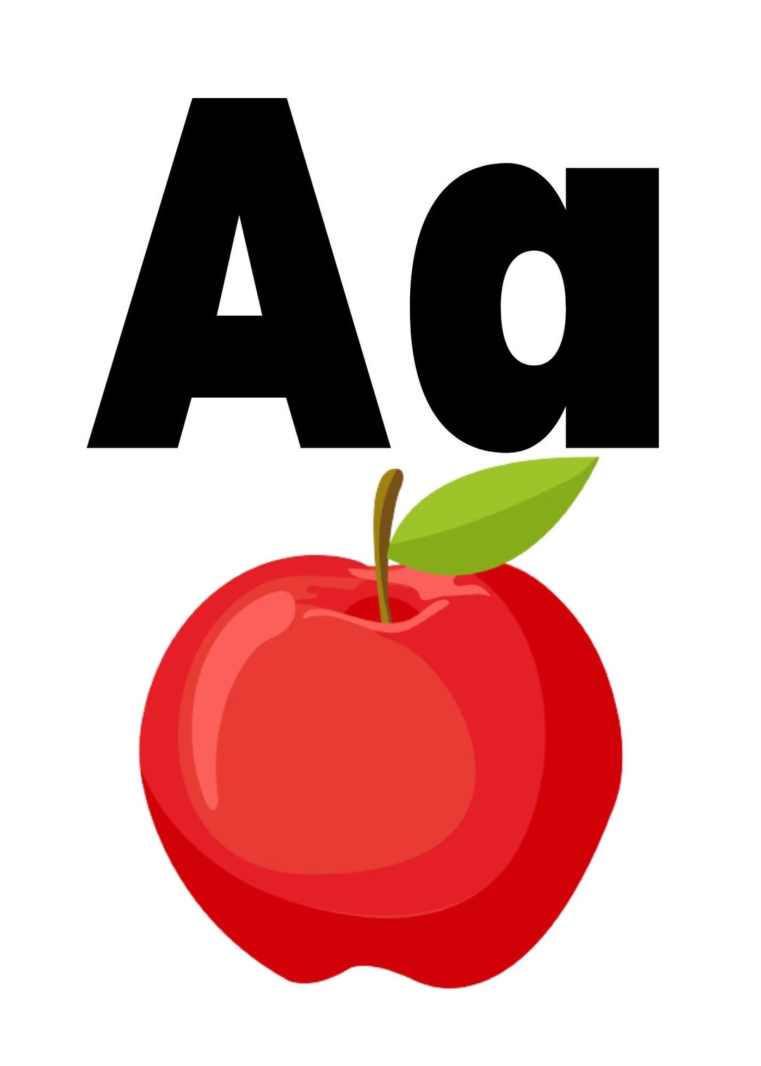 ABC Flashcards, Preschool Educational Learning Materials, ABC Wall ...