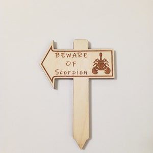 Scorpion Warning Signs 3 to Choose From - Etsy
