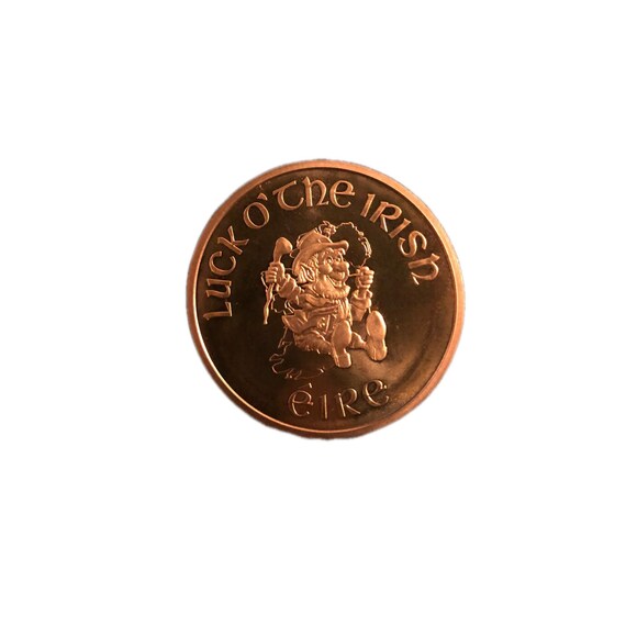Lucky Irish Coin 1 Troy Ounce .999 Fine Copper Bullion Luck | Etsy
