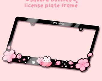B-GRADE Cinna Dreamy Bunny Cute License Plate Frame B-GRADE - Etsy