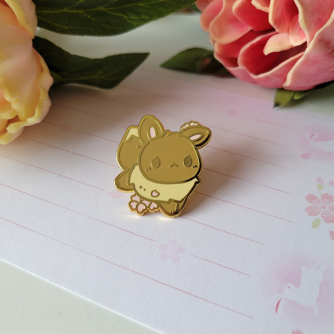 Cute Pocket Friends Sakura Cherry Blossom Enamel Pin - Etsy