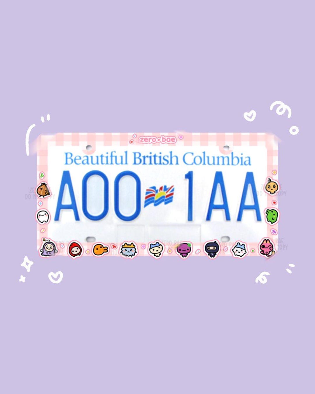 Tama Pets Ichi Kuchi Mimi Vpet Cute License Plate Frame - Etsy