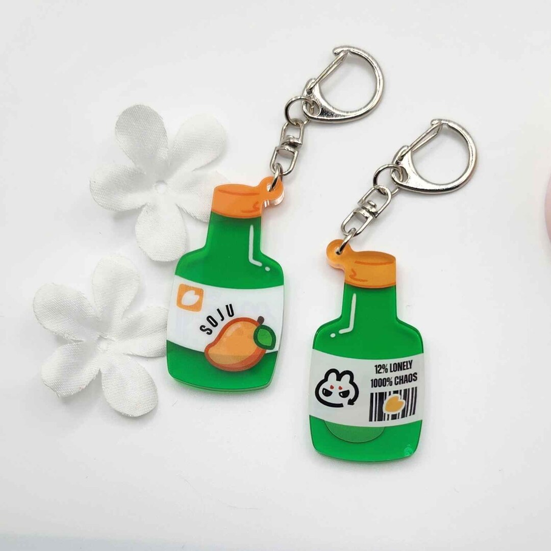 Mango Soju Acrylic Keychain - Etsy