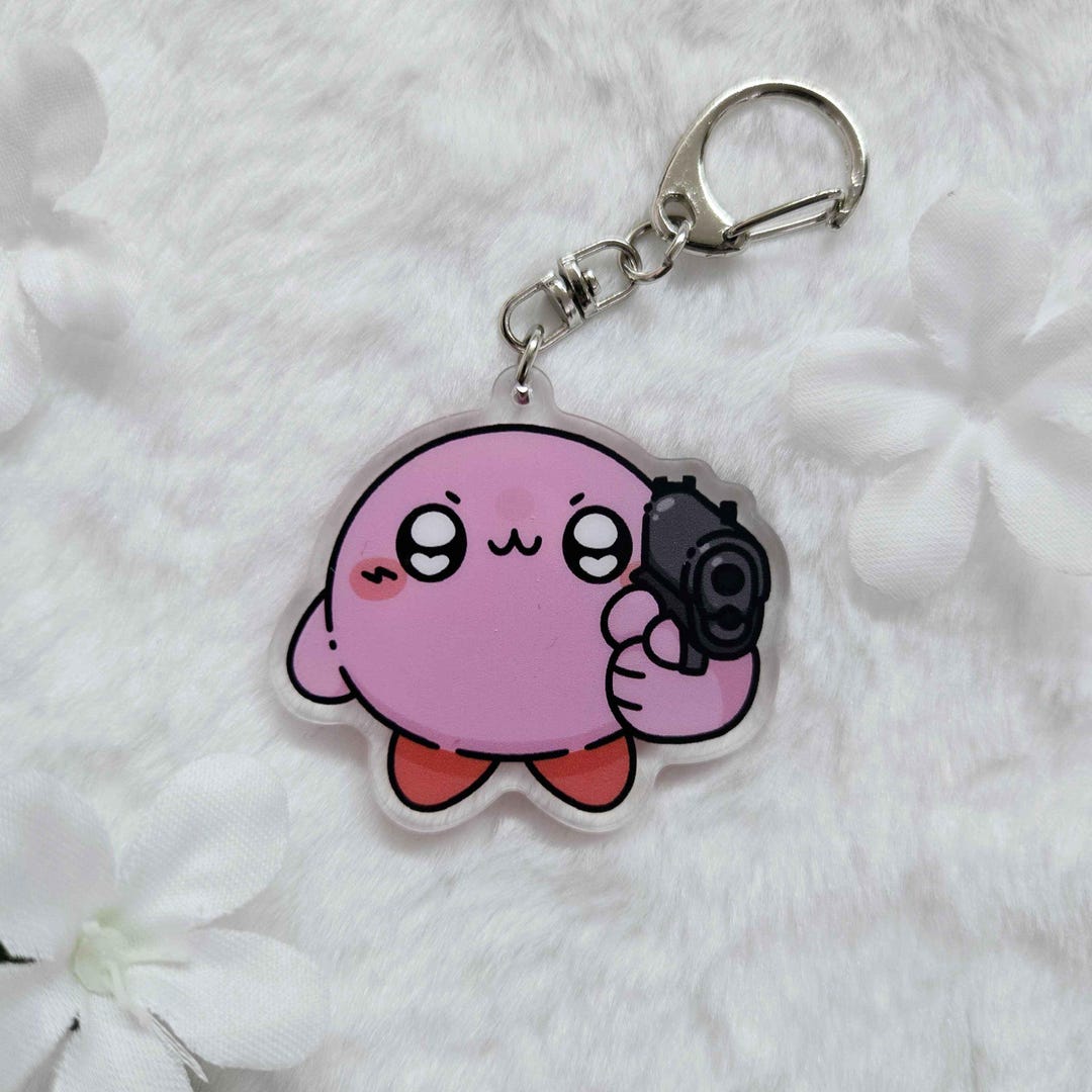 Poyo Gun Meme Epoxy Acrylic Keychain - Etsy