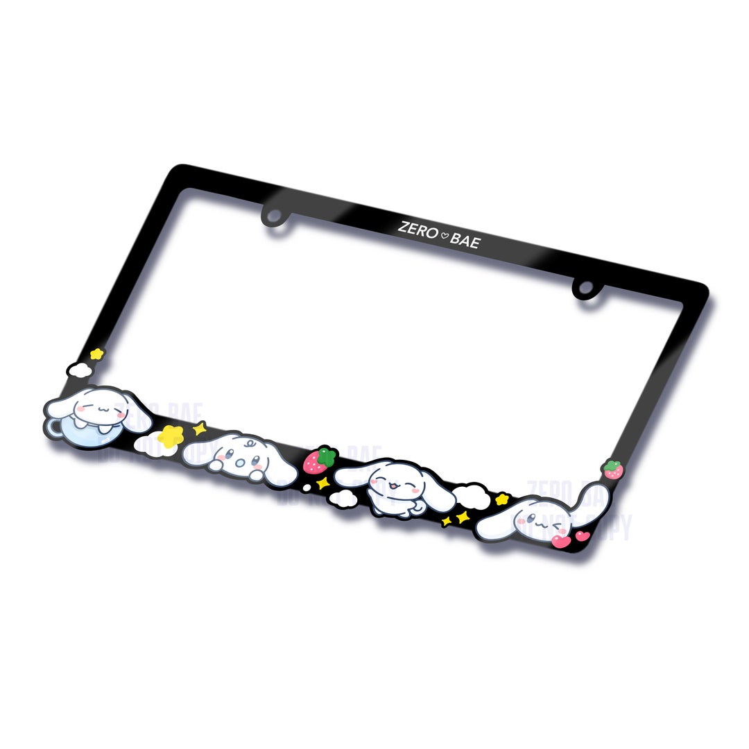 B-GRADE Cinna Dreamy Bunny Cute License Plate Frame B-GRADE - Etsy