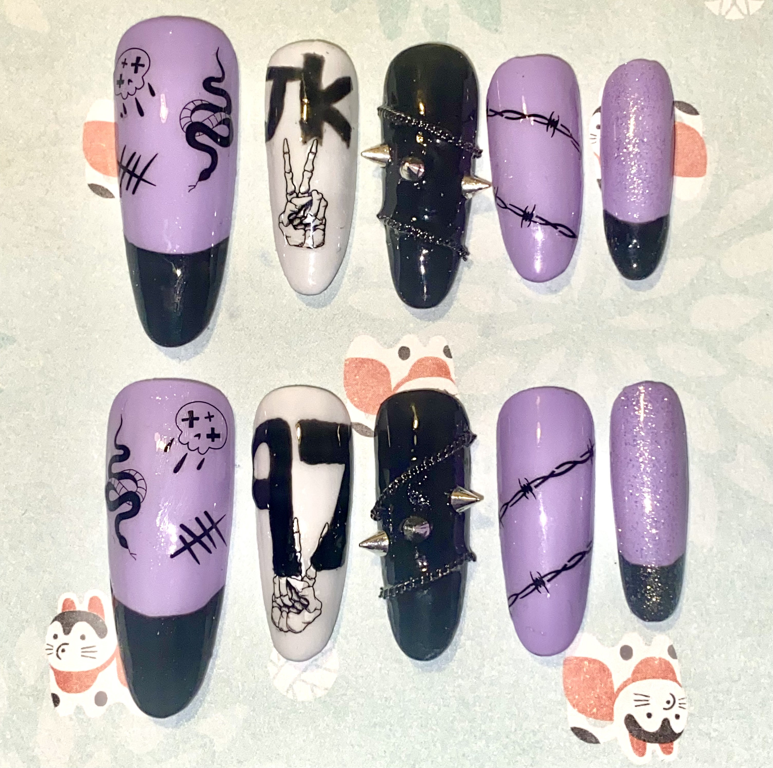 BTS - Jungkook Inspired Custom Nail Set - Etsy