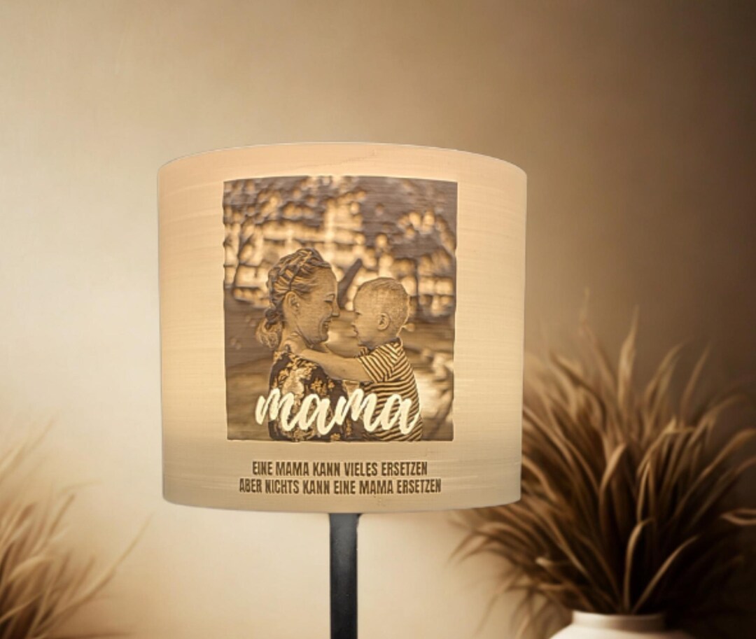 Personalized Battery Table Lamp "mom", Gift for Christmas, Birthday ...