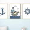 Under the Sea Nursery Prints, Nautical Ocean Animal Posters, Boy ...