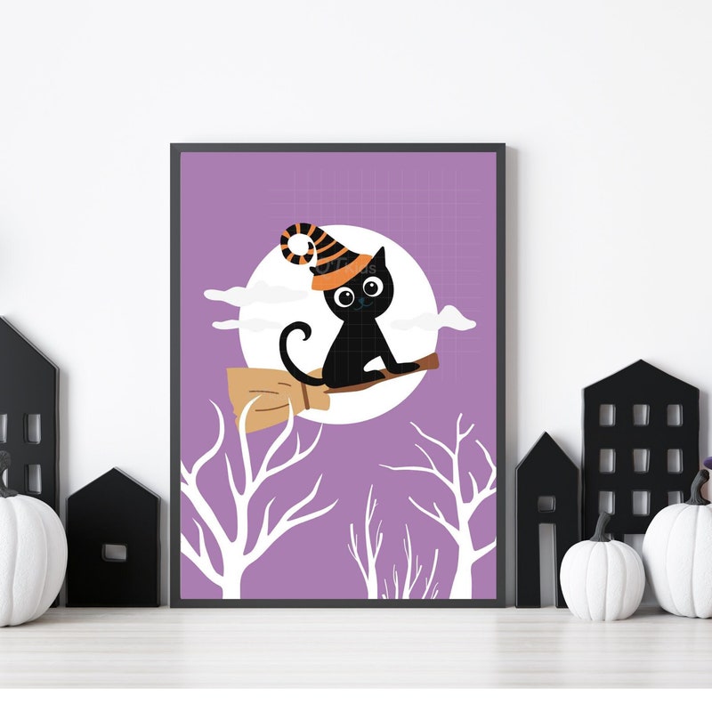 Cute Halloween Poster - Etsy