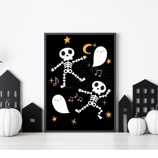 Cute Halloween Poster - Etsy